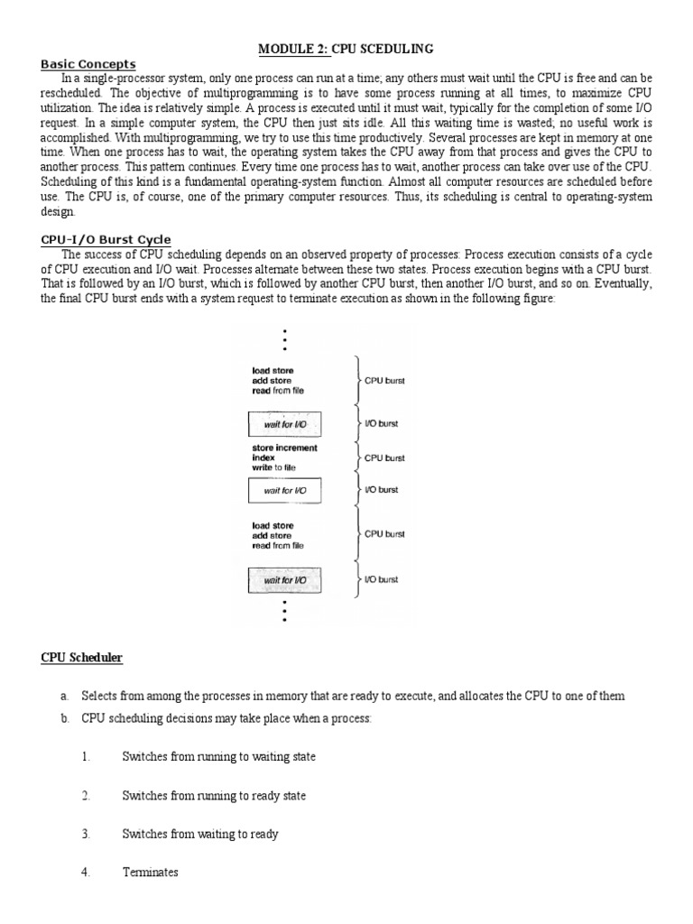 Cpu Scheduling Algorithms Explained Pdf Scheduling Computing Process Computing 