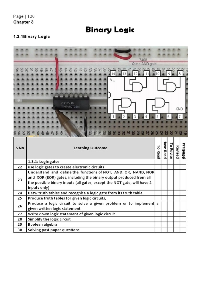 1.3.1 Logic Gates Workbook | PDF | Logic Gate | Electrical Engineering