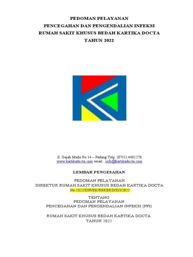 Pedoman PPI Rumah Sakit Kartika Docta | PDF