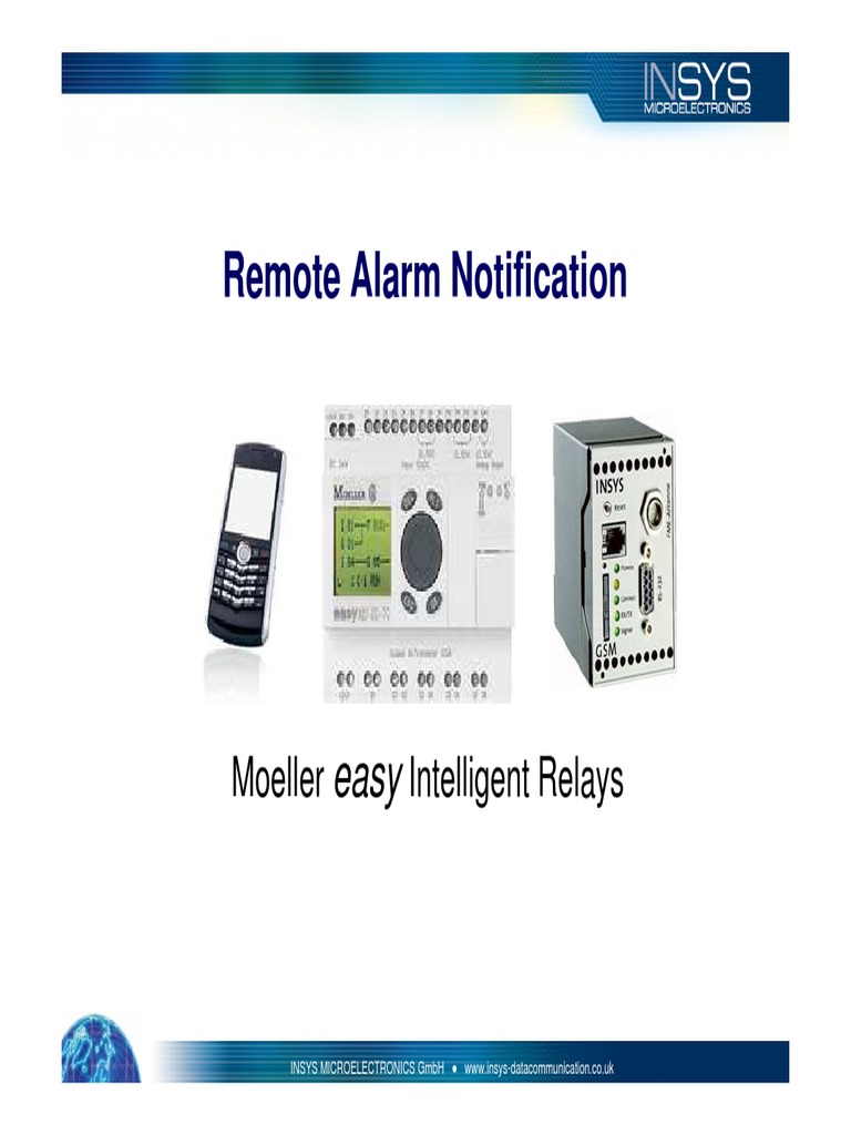 Remote Alarm Notification: Moeller Intelligent Relays | PDF | Modem | Gsm