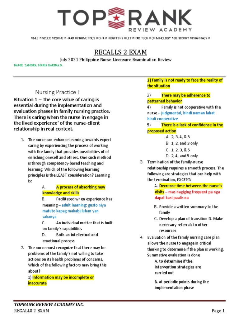 Ratio R2 NP 1 | PDF | Nursing | Avian Influenza
