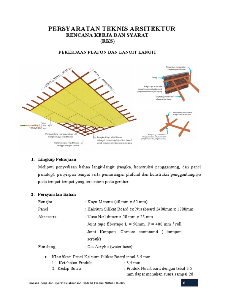 Rks Nusaboard Ceiling | PDF