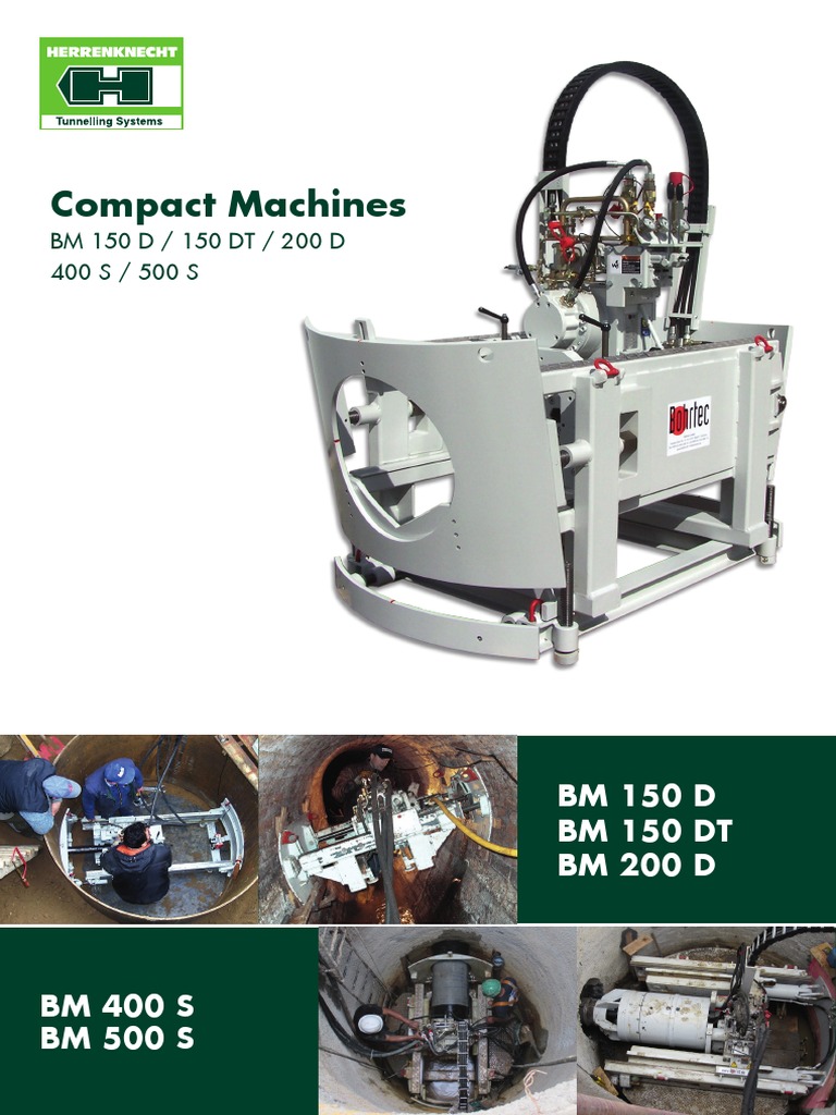 Bohrtec Compact Machines Overview | PDF | Diesel Engine | Length