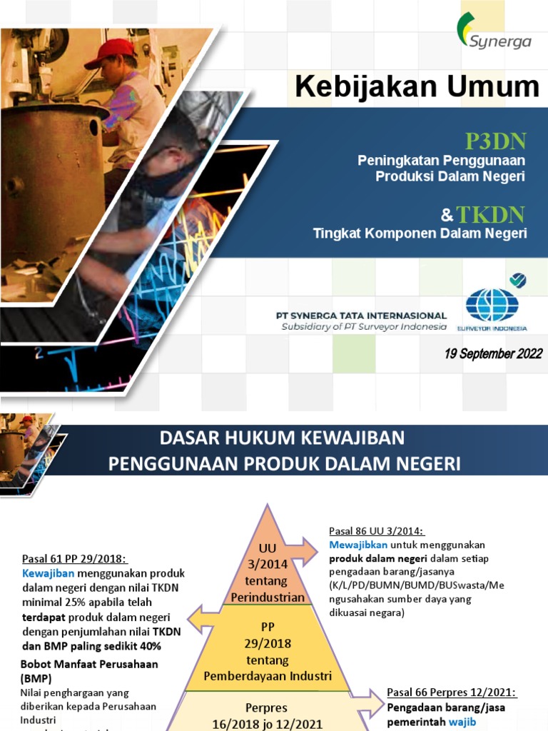 Kebijakan Umum P3DN & TKDN | PDF