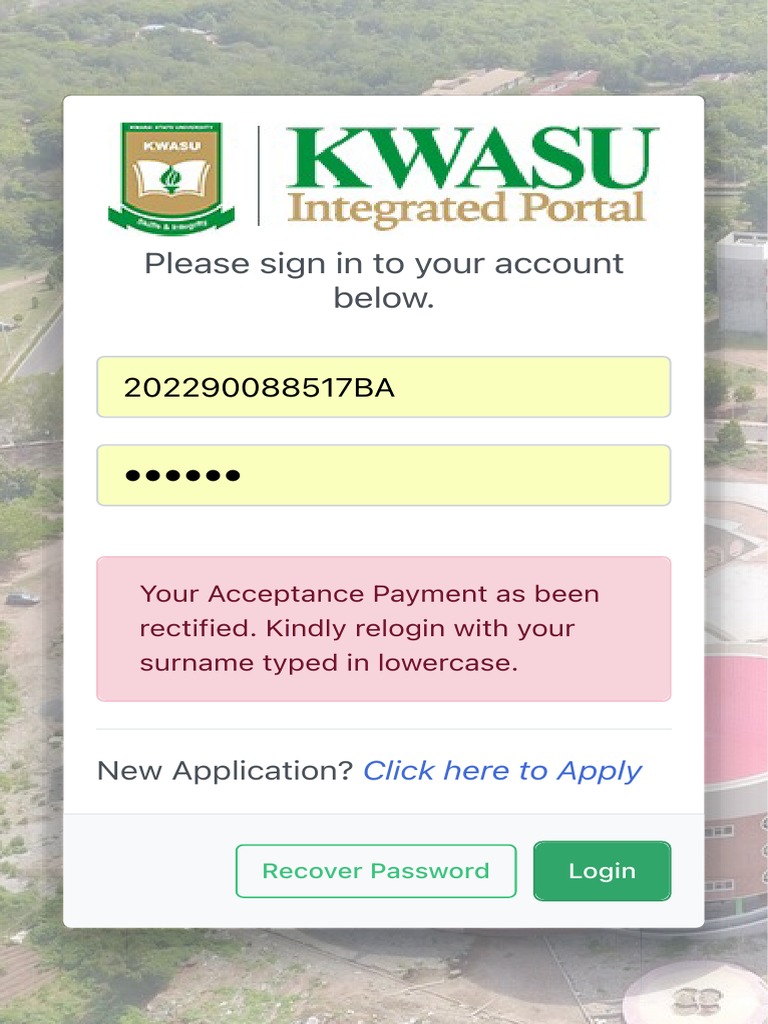 Kwasu Portal | PDF