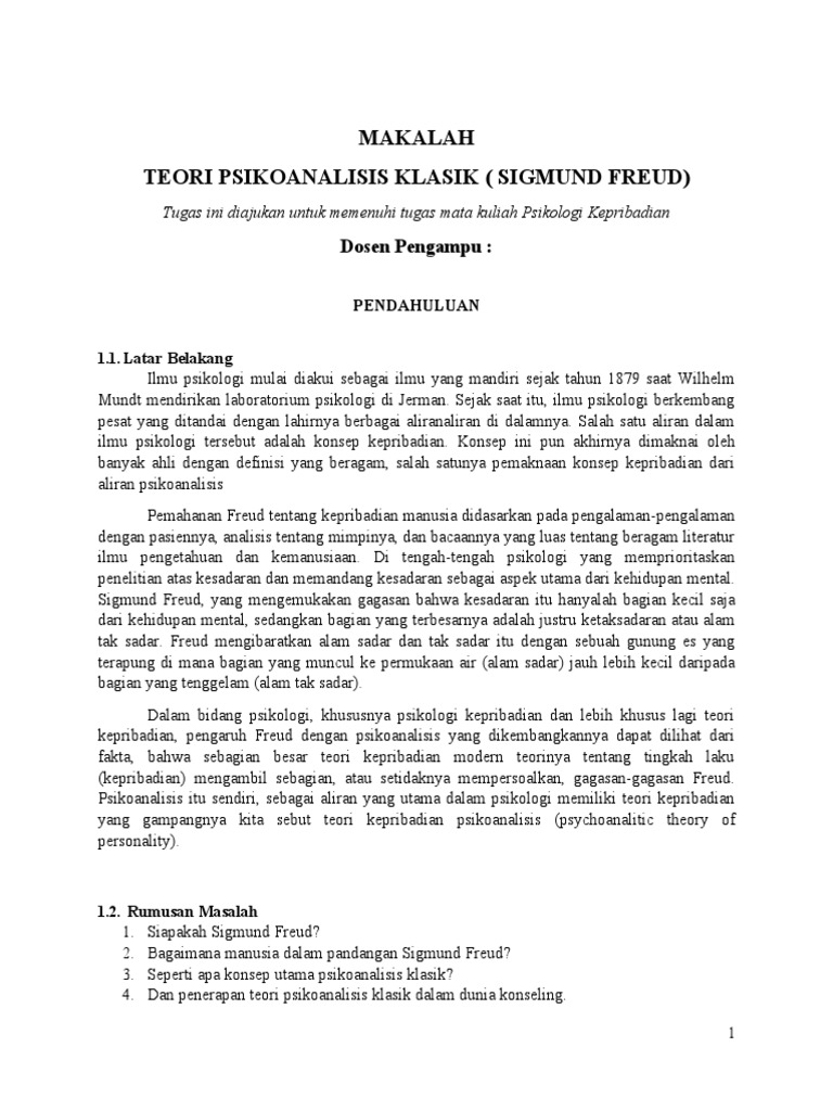MAKALAH KEL.2 PSIKOLOGI KEPRIBADIAN - Salin | PDF