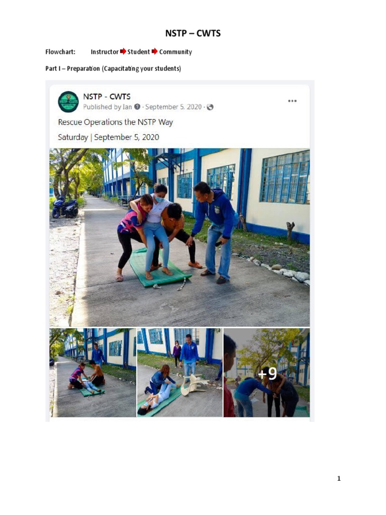 NSTP Community Immersion Flowchart | PDF | Science & Mathematics