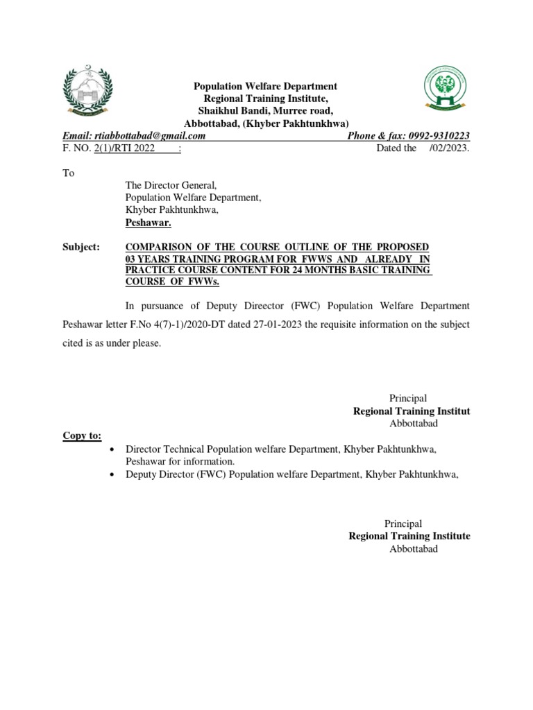 Course Comparison Pdf