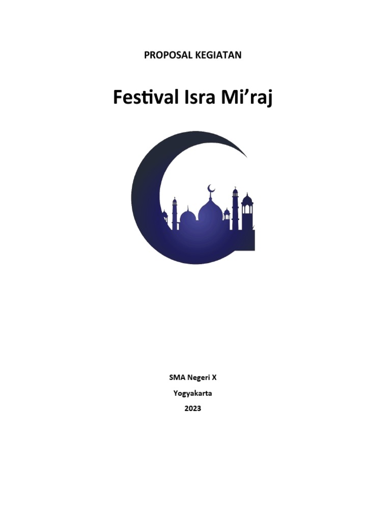 Proposal Isra Miraj | PDF | Agama & Spiritualitas