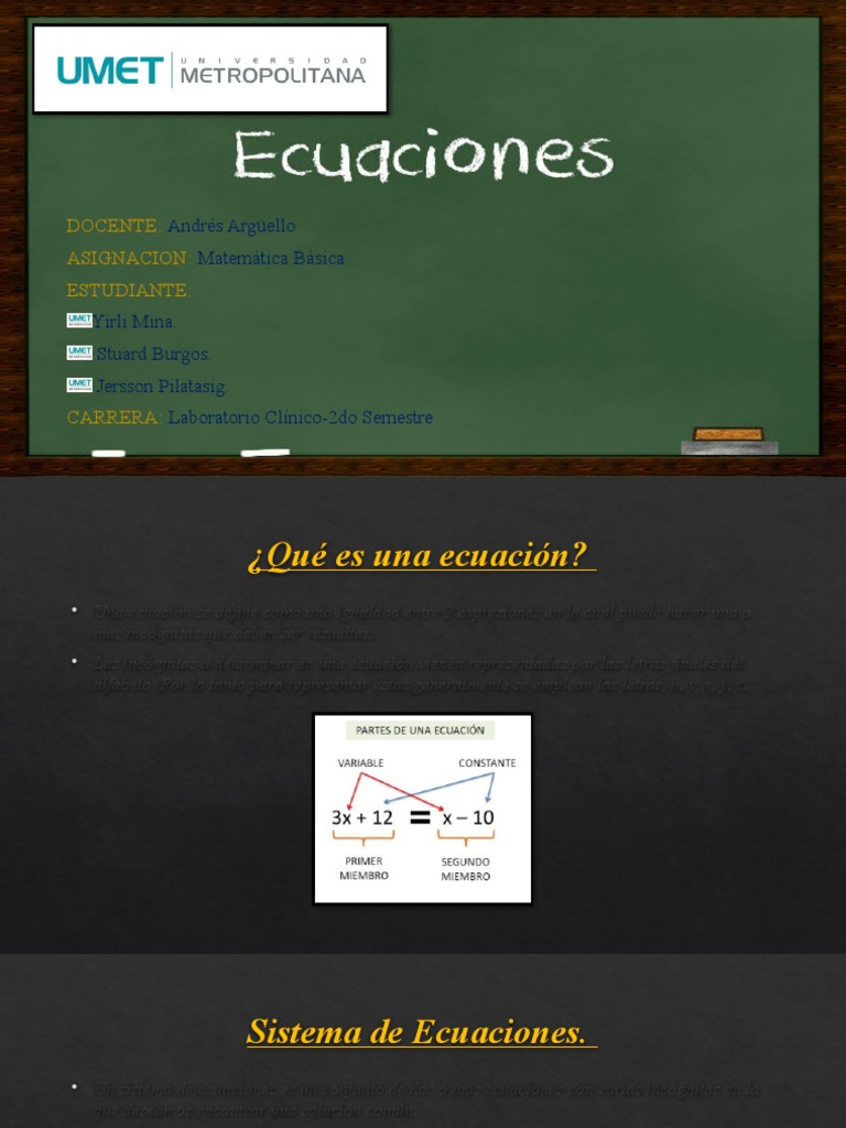 ECUACIONES | PDF