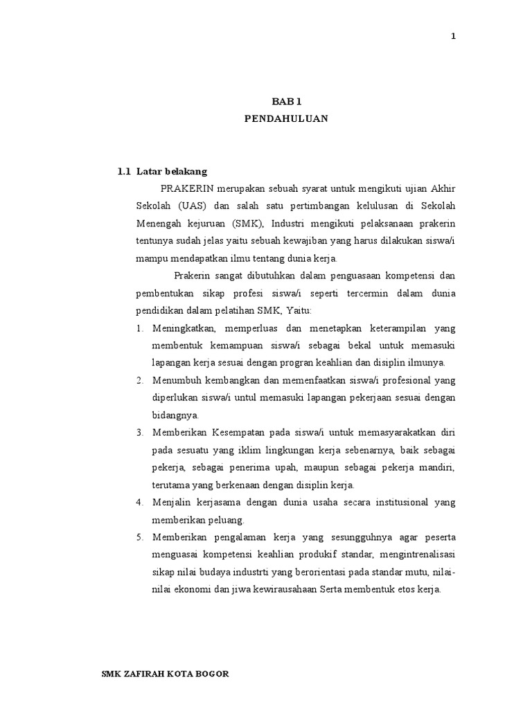 Bab 1 Sekolah Hal 1 | PDF