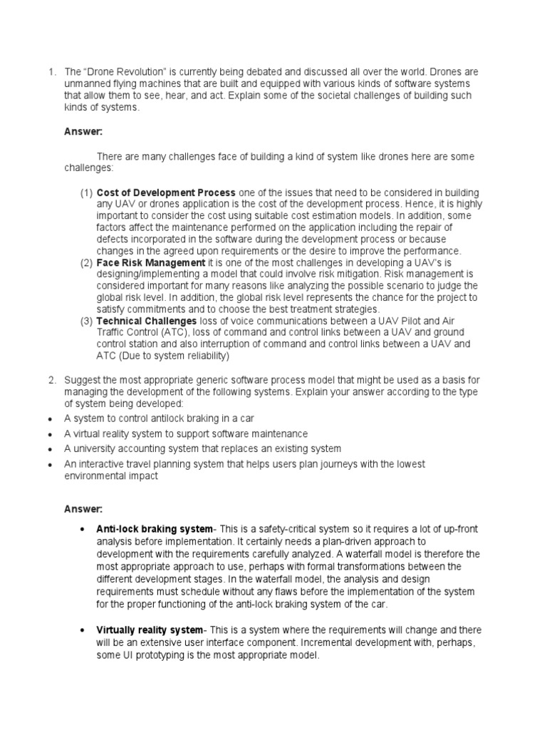 Worksheet 1 | PDF | Unmanned Aerial Vehicle | Risk