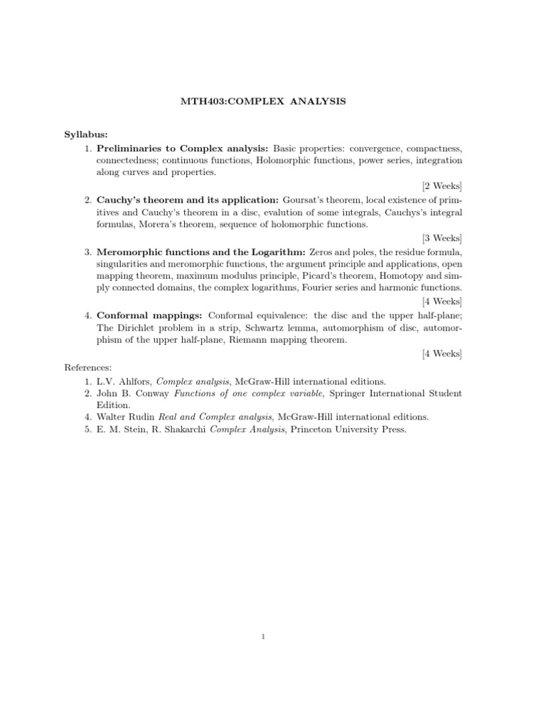 Complex Analysis Practice Problems | PDF | Complex Analysis | Holomorphic Function