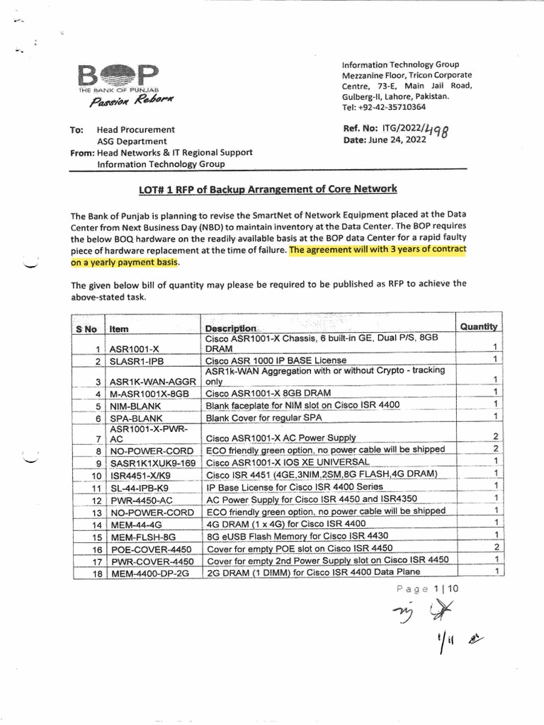 Data Center RFP | Download Free PDF | Networking | Multiprotocol Label ...