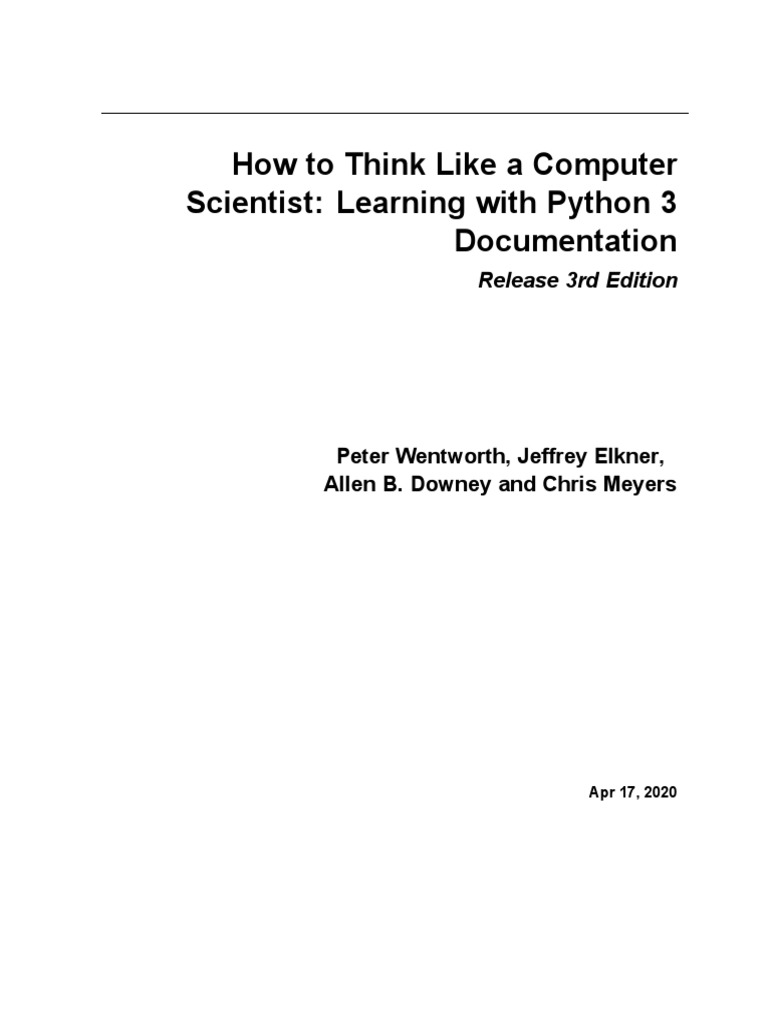How To Think | PDF | Computer Program | Programming