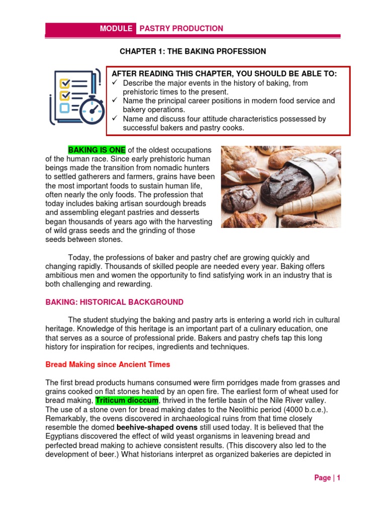 Chapter 1 The Baking Profession 1 | PDF | Diet & Nutrition | Sugar