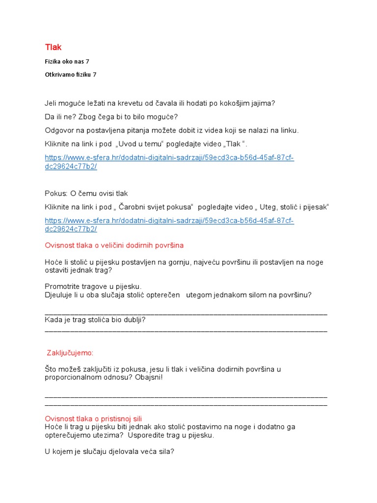 Tlak Scenariji | PDF