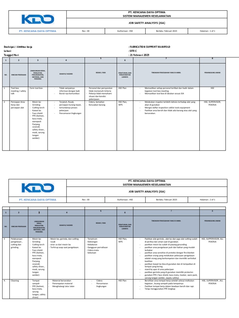 Jsa Welding Support Manifold | PDF