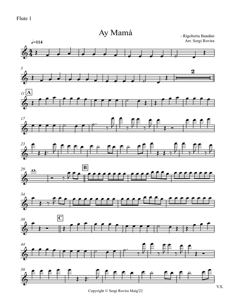 Ay Mama Flautes | PDF