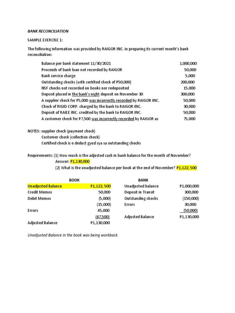 BANK RECON and PROOF OF CASH | PDF | Banks | Deposit Account