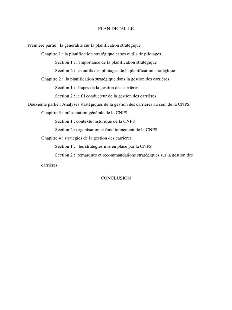 Plan Detaille You | PDF