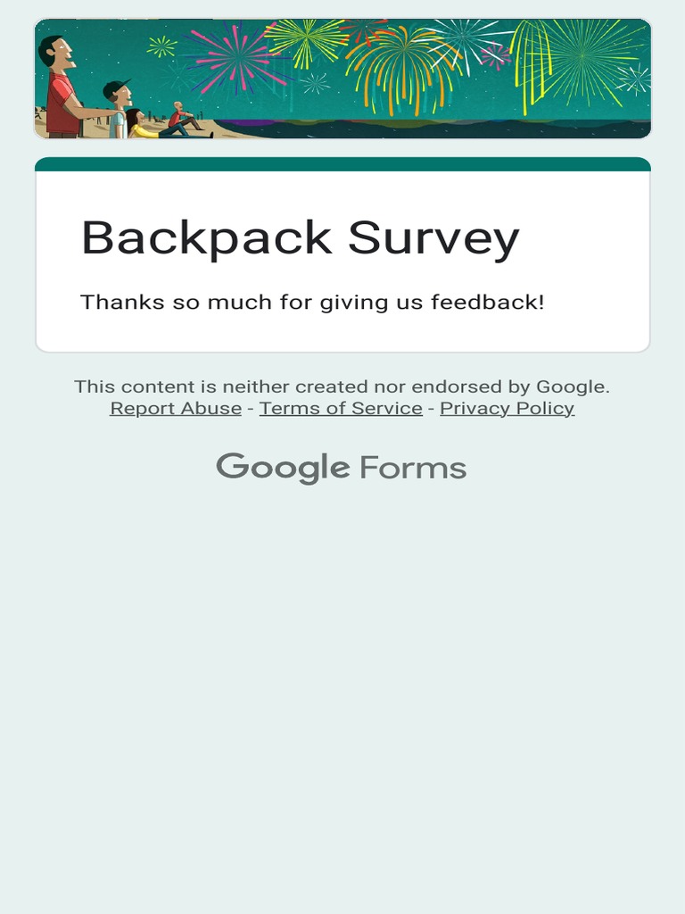 Backpack Survey | PDF | Career & Growth