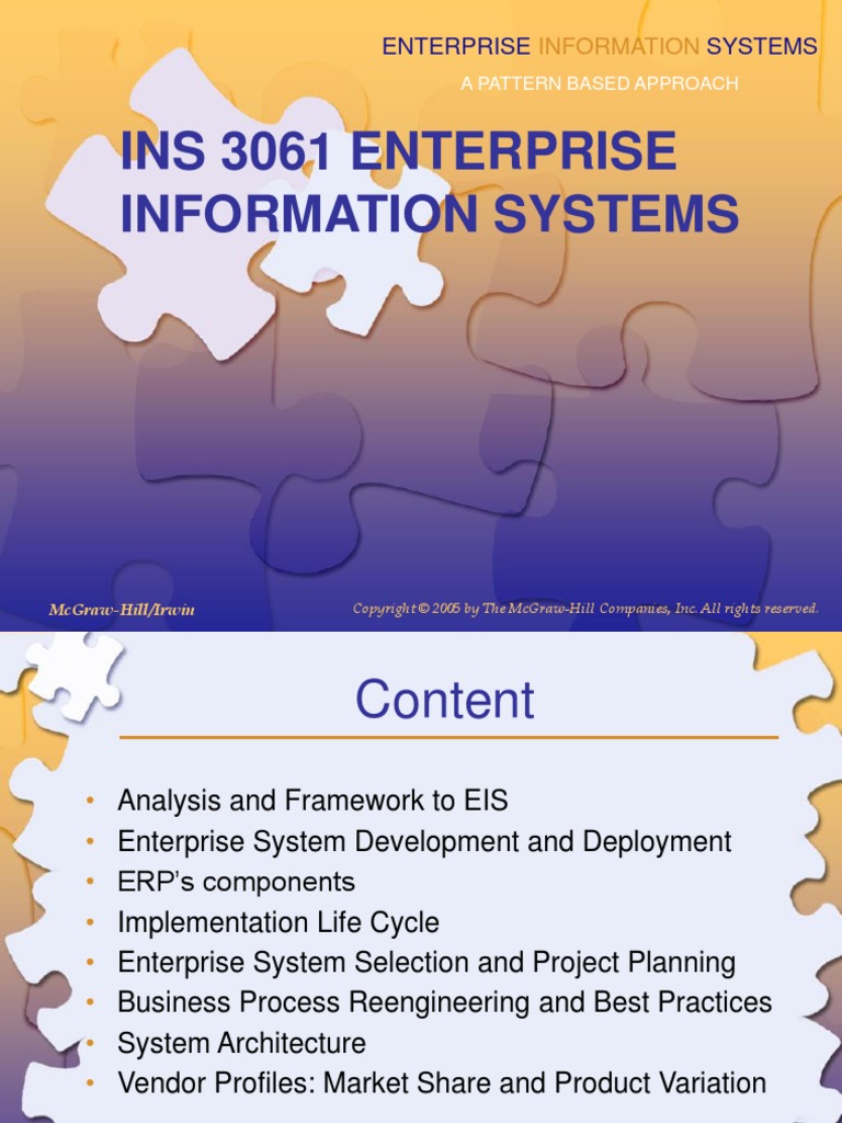 Topic 1 - An Introduction To Integrated Enterprise Information Systems ... Topic 1 - An Introduction To Integrated Enterprise Information Systems ...