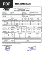 Sample MTC: Material Test Certificate | PDF | Screw | Manufactured Goods