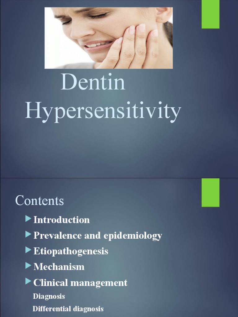 Dentin Hypersensitivity Management Overview | PDF | Mouth | Chemistry
