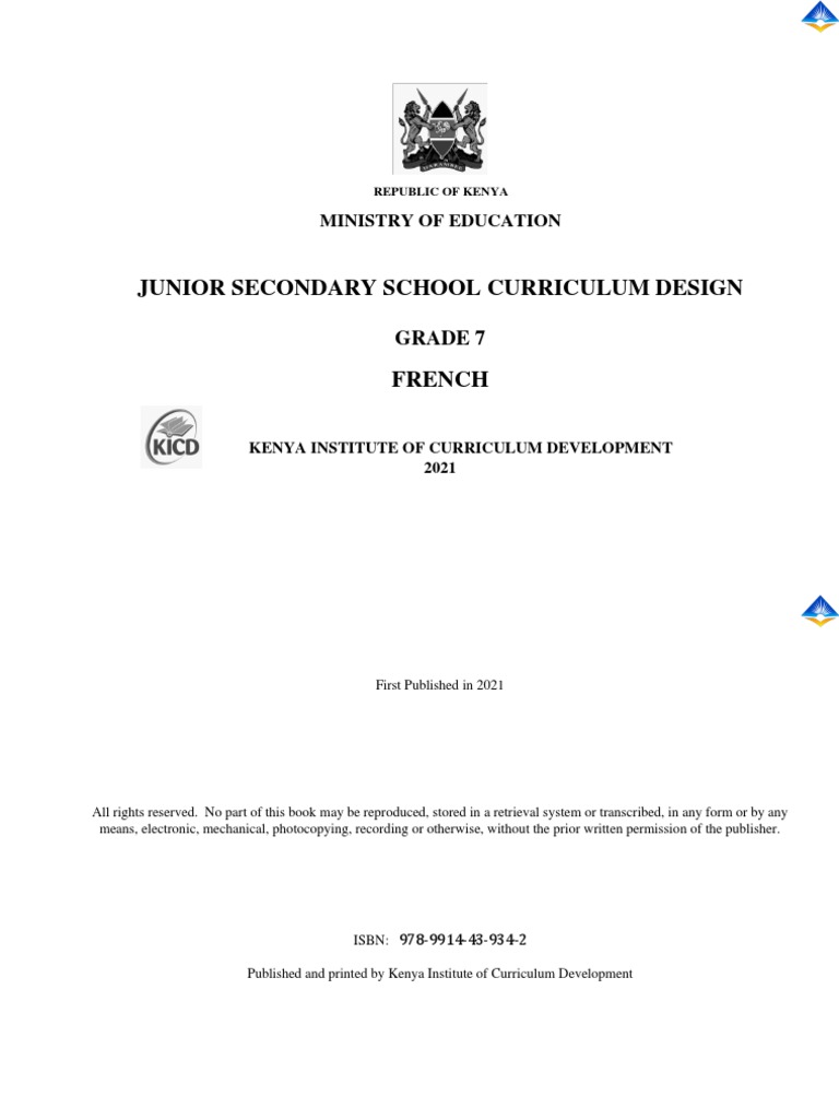 French Grade 7 | PDF | Curriculum | Learning