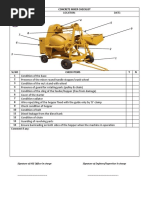 Bar Bending Machine Checklist | PDF
