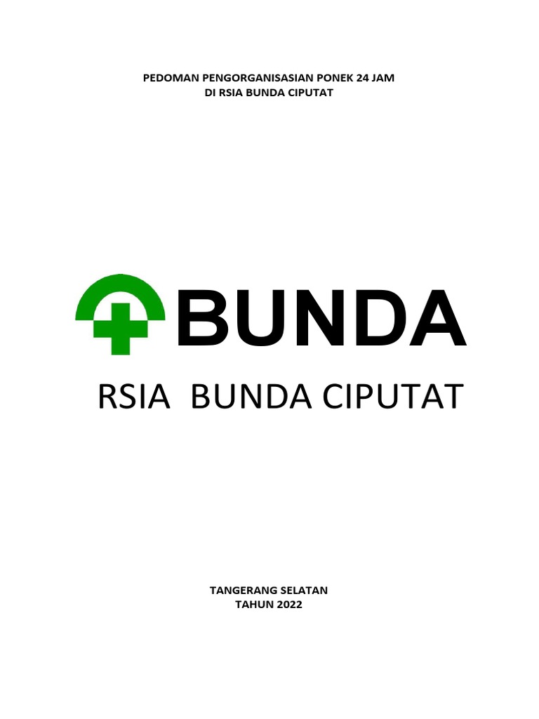 Pedoman Pengorganisasian Ponek | PDF