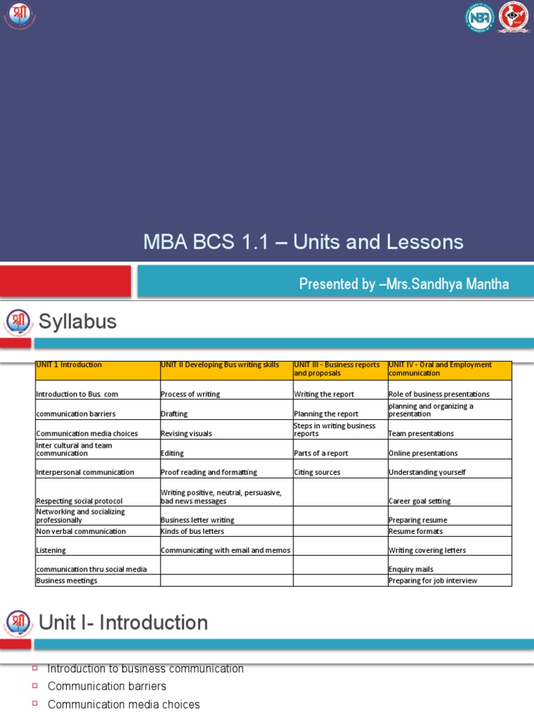 Mba BCS 2022-23 | PDF | Communication | Nonverbal Communication