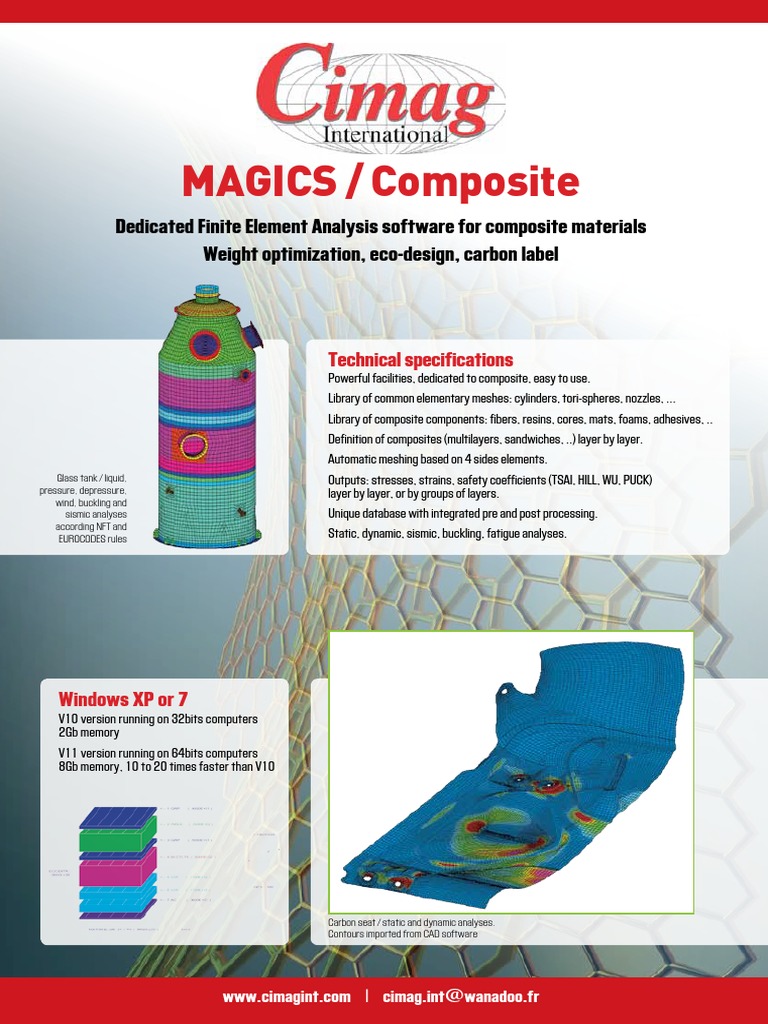 Eléments Finis - CIMAG - MAGICS | PDF | Composite Material | Finite Element Method