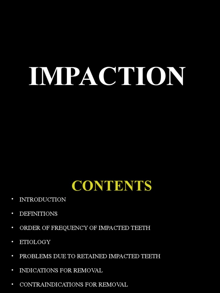 Impaction | PDF