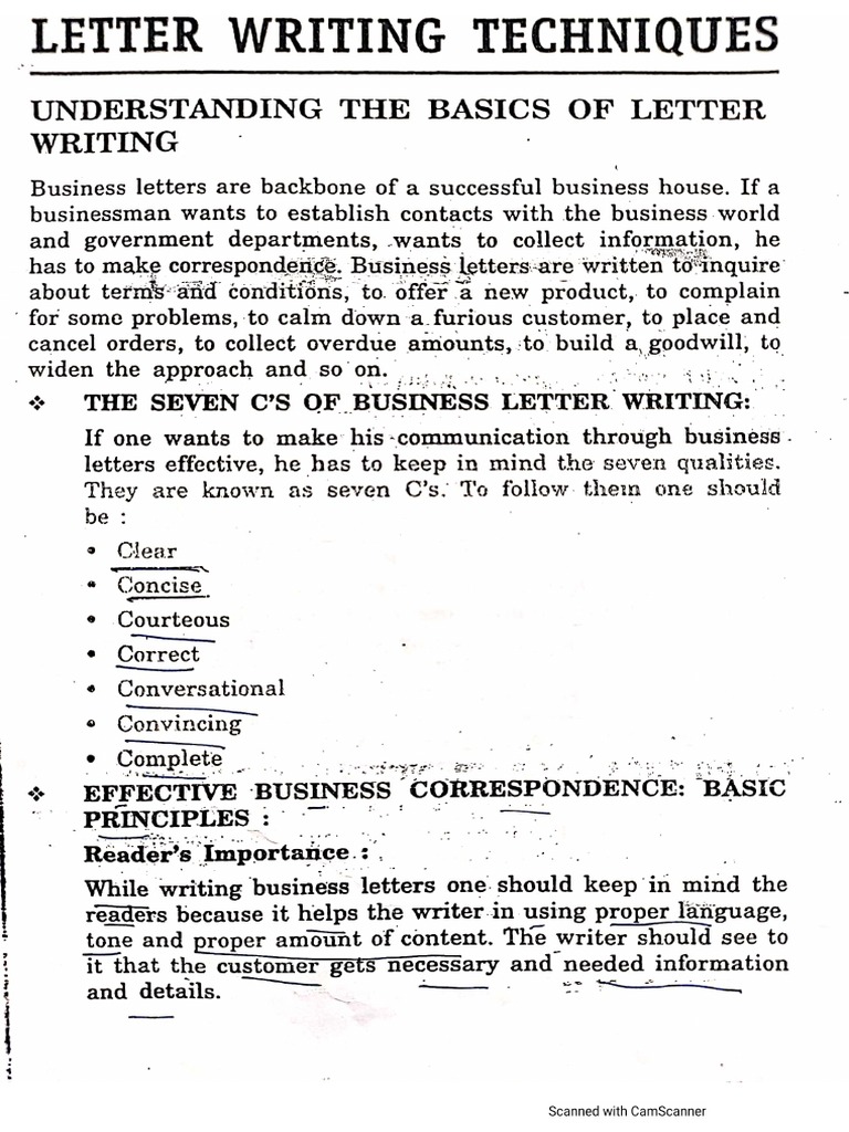 Letter Writing Techniques | PDF