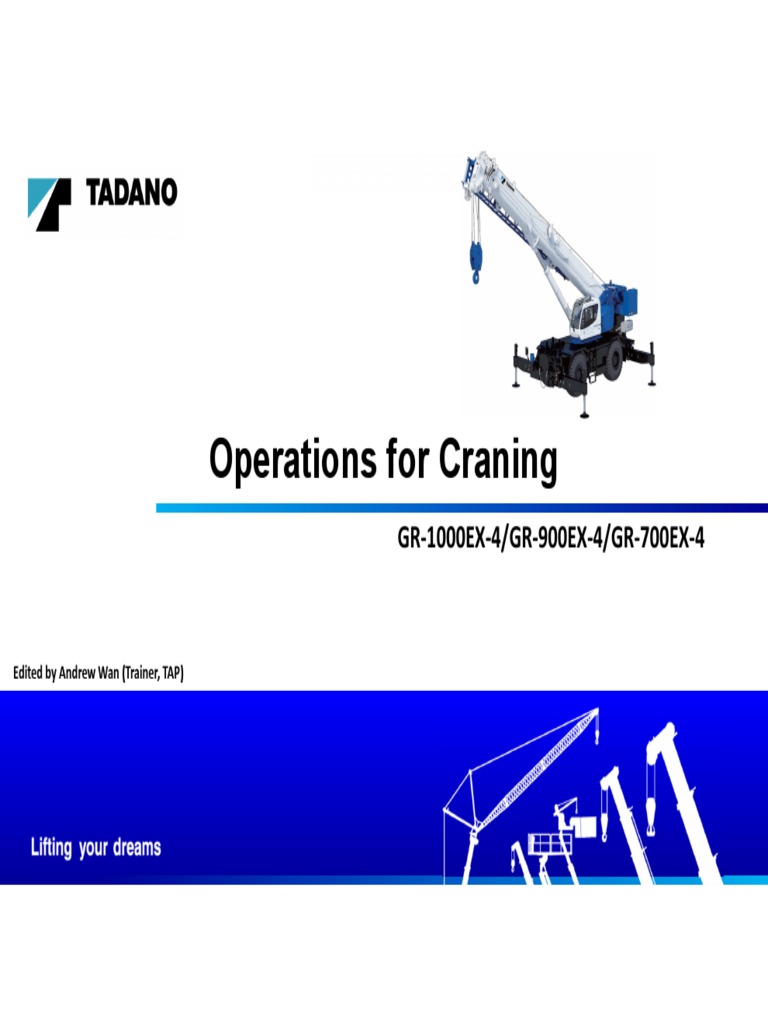 W13 GR EX 4 OpCraning | Download Free PDF | Crane (Machine) | Switch W13 GR EX 4 OpCraning | Download Free PDF | Crane (Machine) | Switch