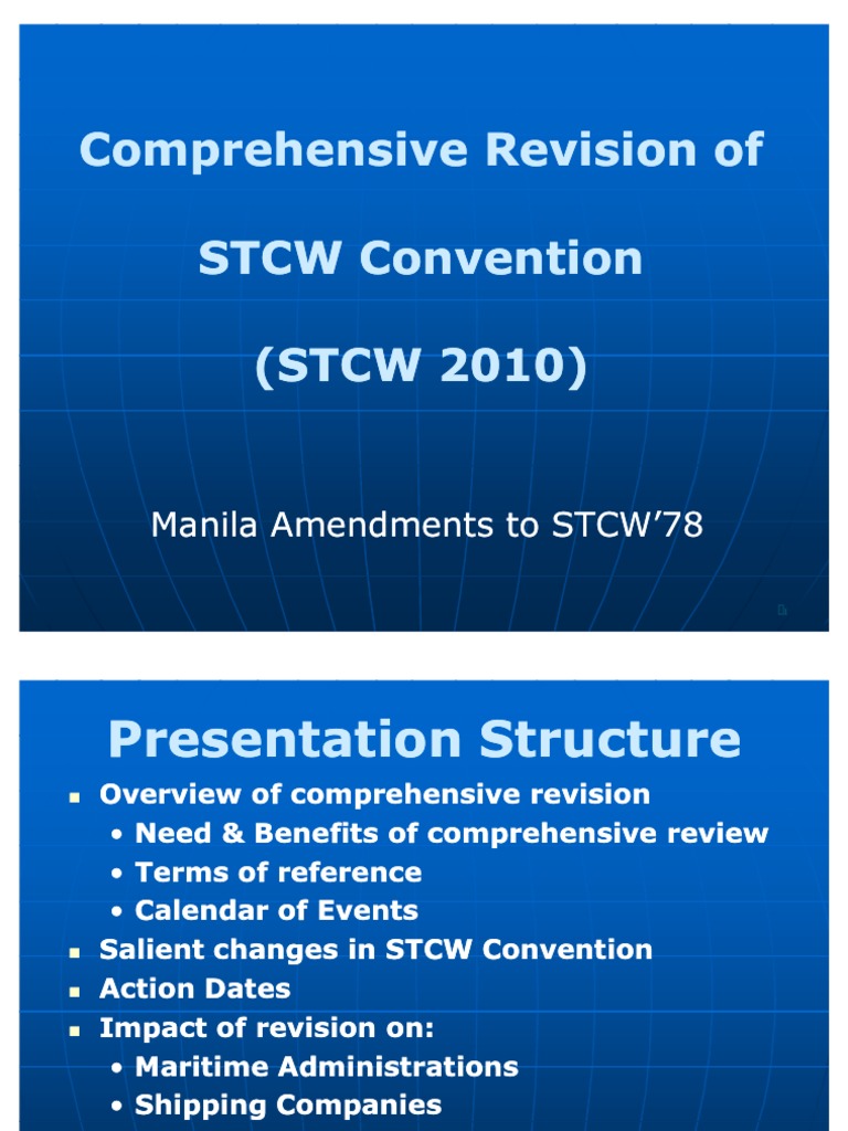 Comp STCW Convention 2010 | PDF | Sailor | Ships