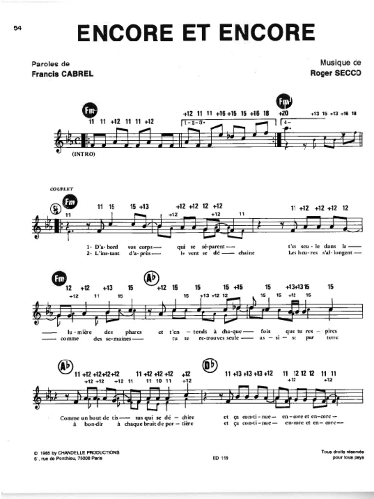 Encore Et Encore | PDF