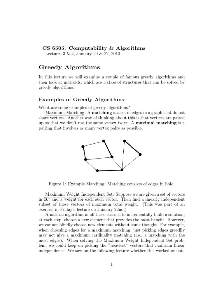 Matroids | Download Free PDF | Theoretical Computer Science | Algorithms And Data Structures