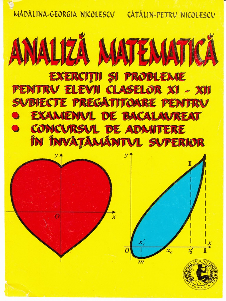 Analiza Matematica XI-XII - M & C. P.Nicolescu (2000) | PDF