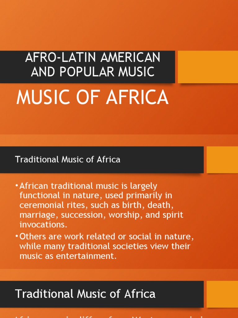 Afro Latin American and Popular Music PPT Edited | PDF | Reggae ...