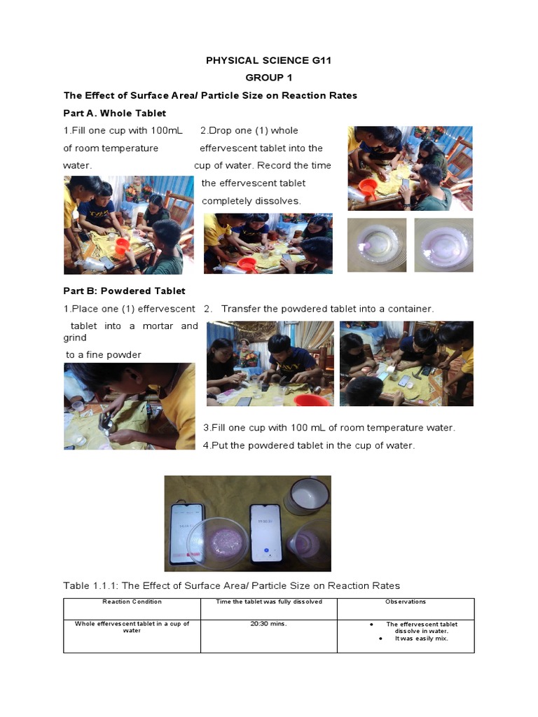 Physical Science G11 | PDF | Reaction Rate | Water