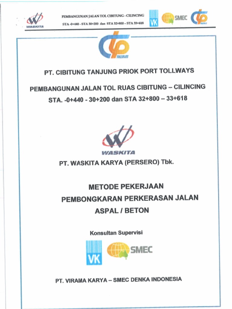 MK - Pembongkaran Perkerasan Jalan Aspa (Beton) | PDF
