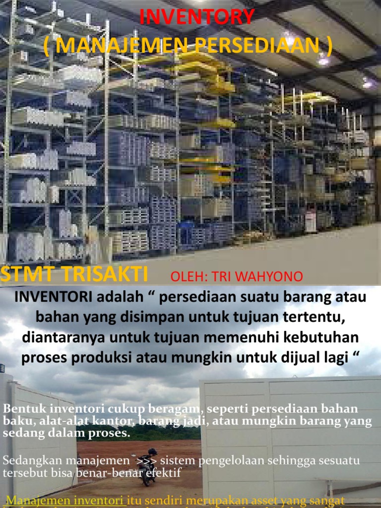 Inventory by Tri Wahyono (STMT Trisakti) | PDF