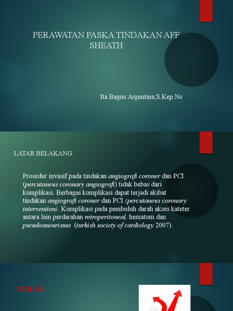 Perawatan Paska Tindakan Aff Sheath | PDF