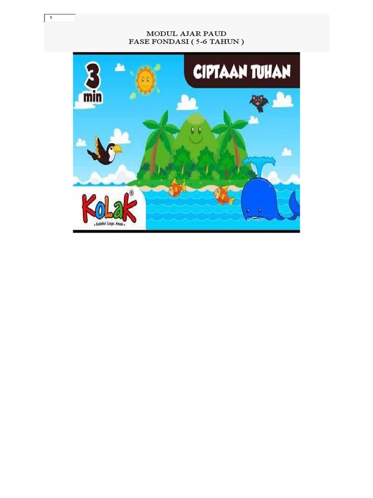 Modul Ajar Paud | PDF | Pengembangan Diri