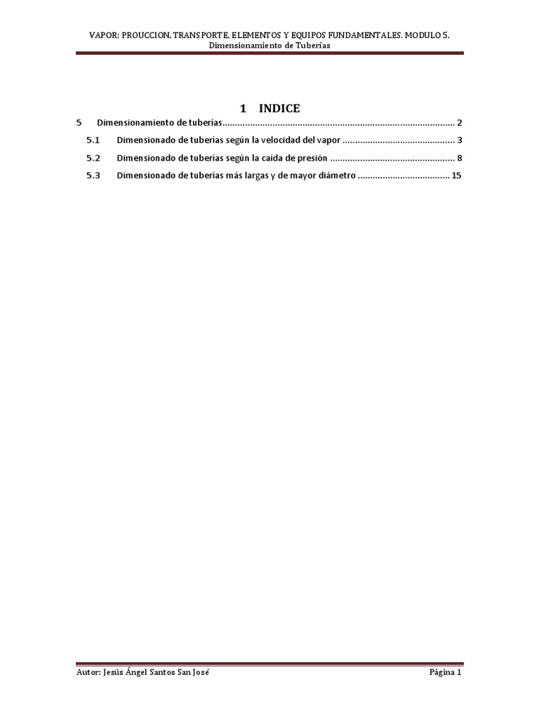 Dimensionamiento de Tuberías de Vapor | PDF | Vapor | Presión