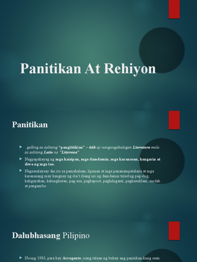 Panitikan at Rehiyon | PDF
