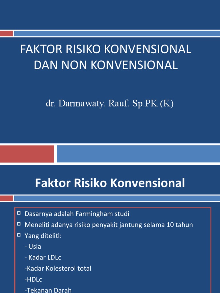 4.faktor Risiko Konvensional Dan Non Konvensional | PDF